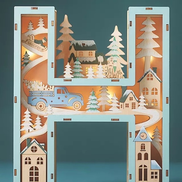 Anthropologie | Holiday | Nwt Anthropologie Monogram Wonderland Lightup ...